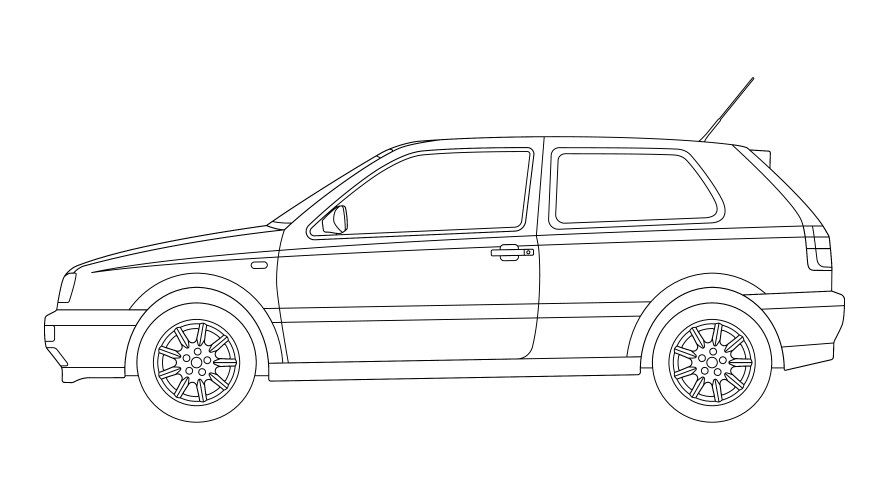 Volkswagen Golf Vector Images (over 190)
