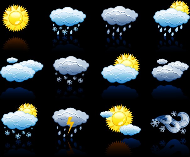 Weather Royalty Free Vector Image - VectorStock
