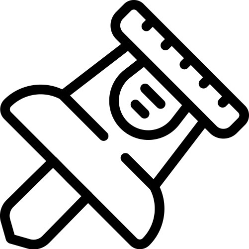 Push pin outline Vector Images & Graphics for Commercial Use | VectorStock