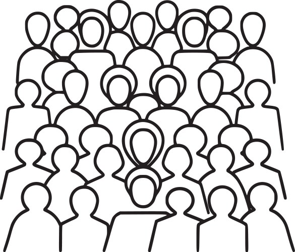 Crowd icon Royalty Free Vector Image - VectorStock