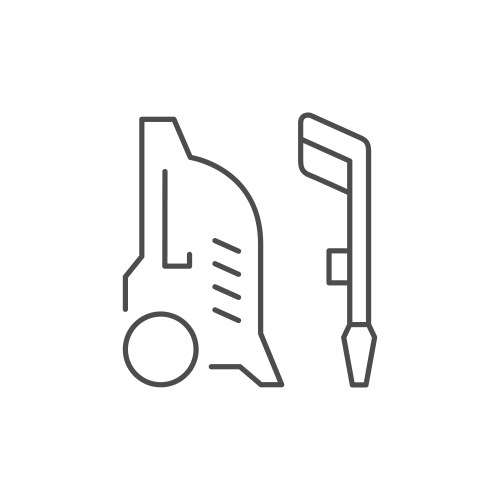 Power washer with water blaster pressure washing Vector Image