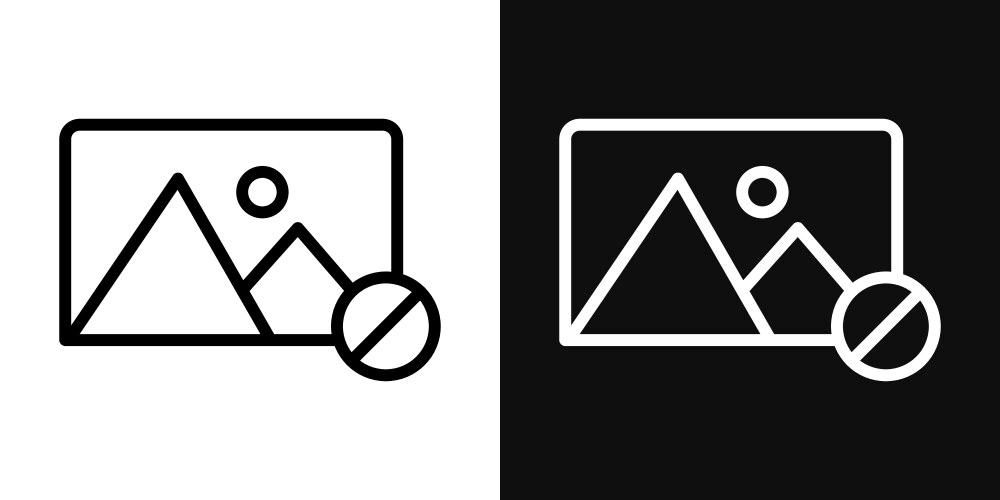 Image not an available icon set default missing Vector Image