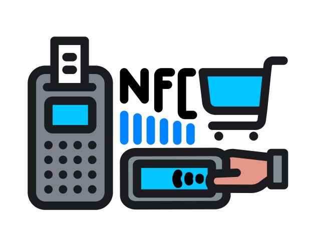 Nfc payment technology Royalty Free Vector Image