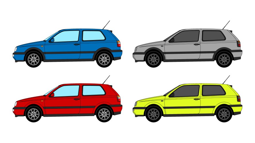 Volkswagen Golf Vector Images (over 190)