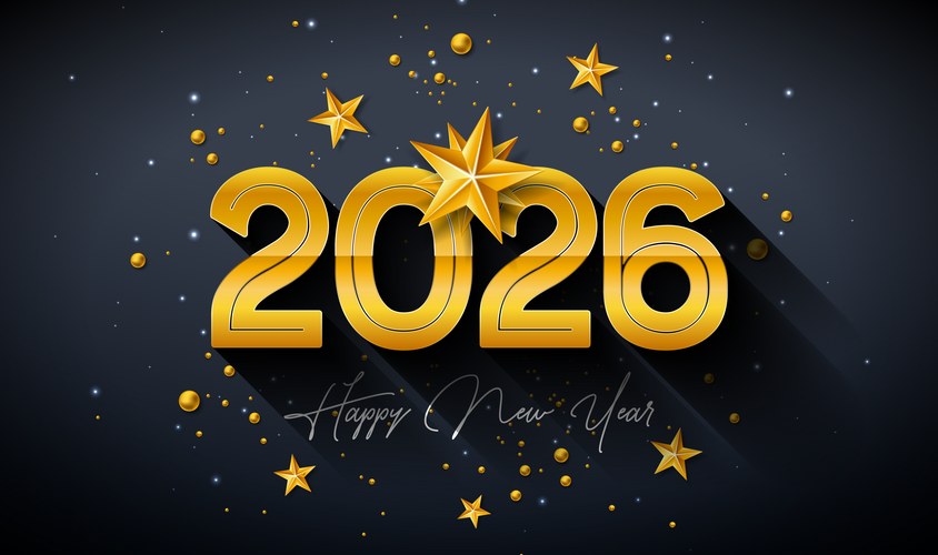 New Year 2026 Celebration Template - Stars Burstin – Royalty-Free ...