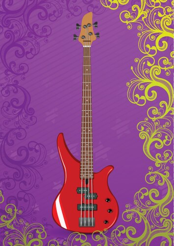 Bass guitar Royalty Free Vector Image - VectorStock