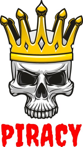 Golden Crown Skull (36010599) – Royalty-Free Vector | VectorStock