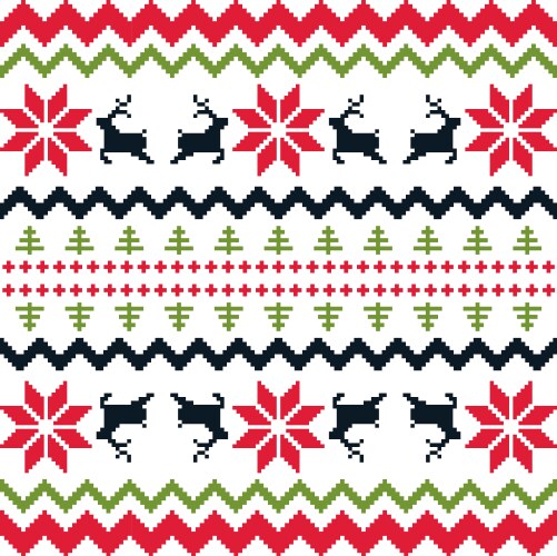 Winter christmas sweater seamless pattern Vector Image