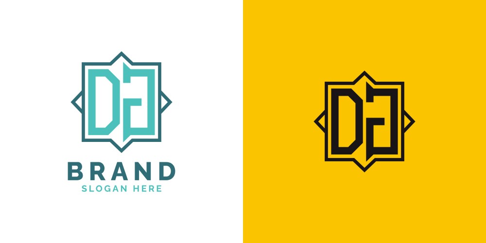 Modern sd monogram logo design initial letter sd Vector Image