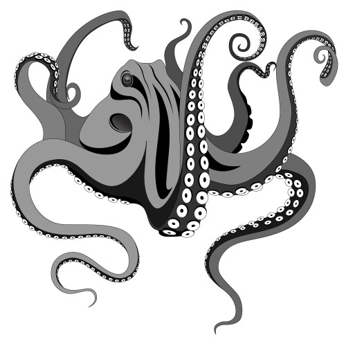Kraken Tentacle Tattoo Art – Royalty-Free Vector | VectorStock
