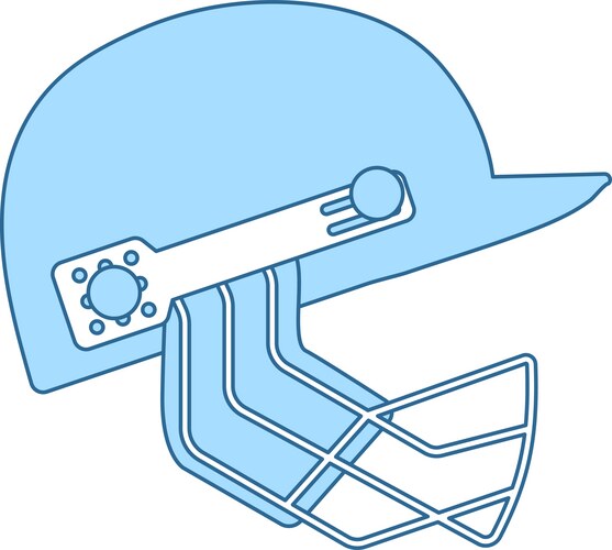 Cricket helmet icon Royalty Free Vector Image - VectorStock