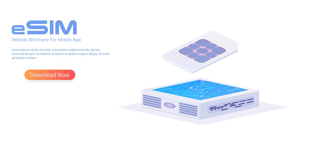 Sim card set Royalty Free Vector Image - VectorStock