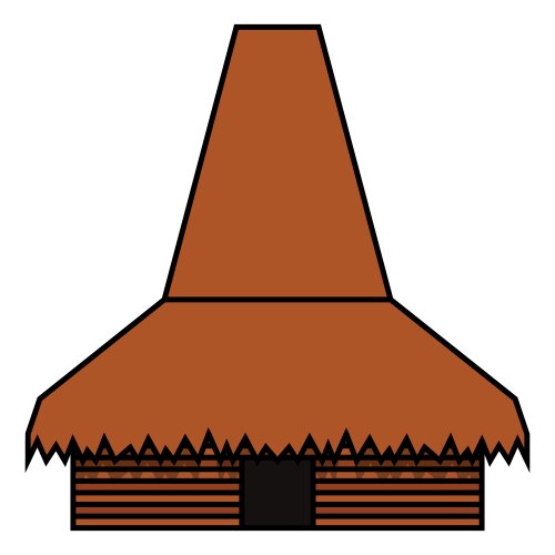 Rumah adat bali balinese traditional house Vector Image