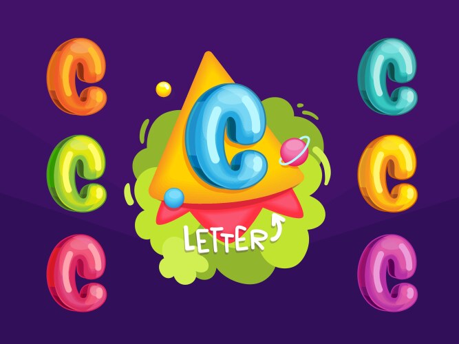 Children font Royalty Free Vector Image - VectorStock