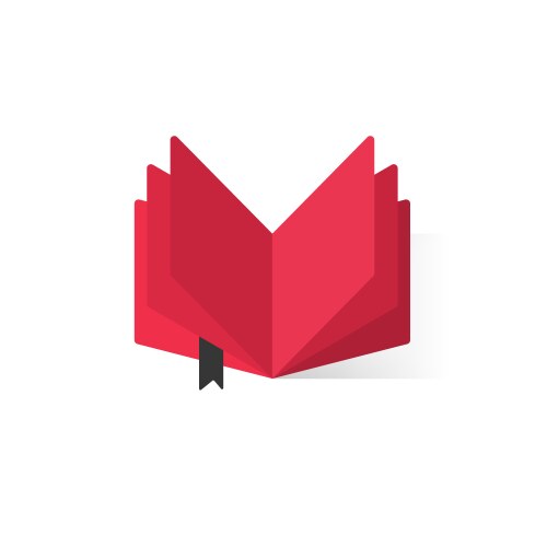 Open red book icon Royalty Free Vector Image - VectorStock