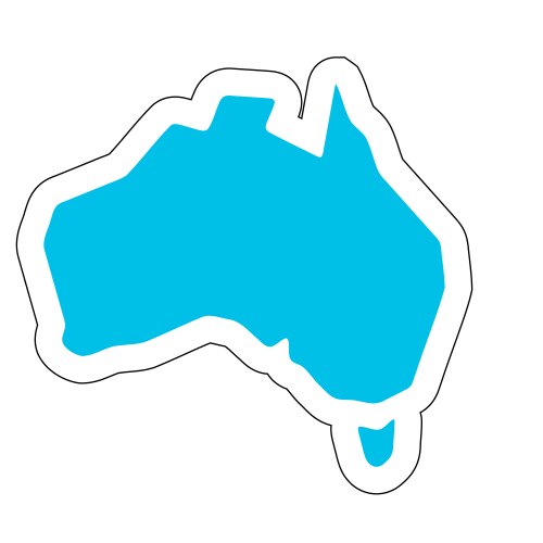 Simple Australia Map Vector Images (over 4,400)