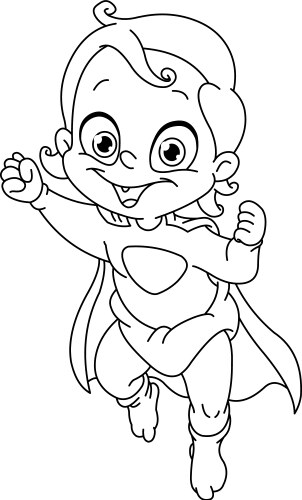 Super baby Royalty Free Vector Image - VectorStock