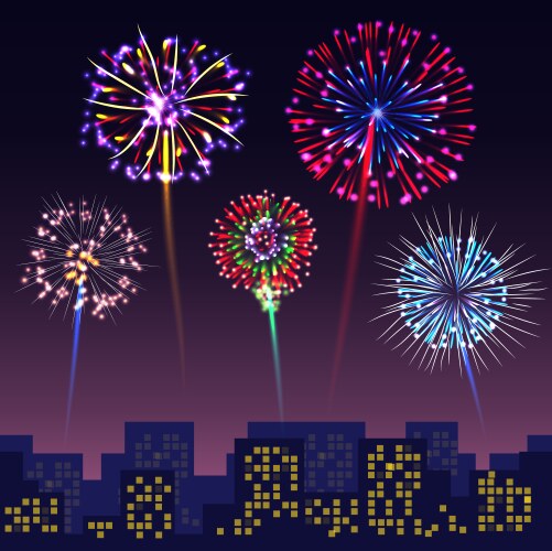 Music firework Royalty Free Vector Image - VectorStock