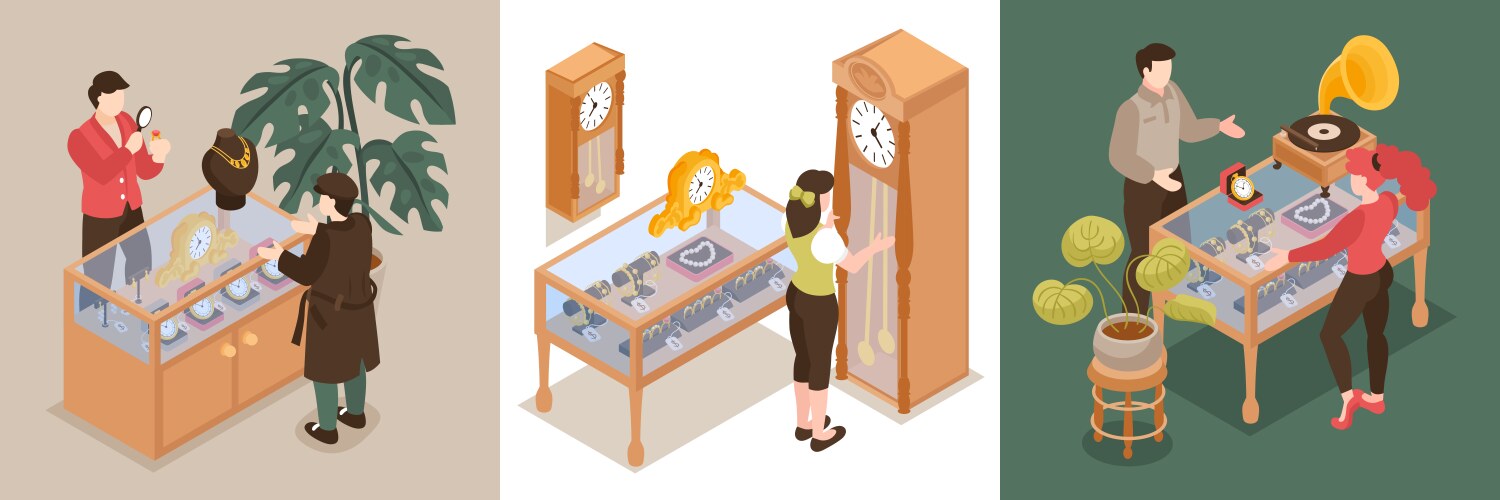 Pawn shop design concept Royalty Free Vector Image