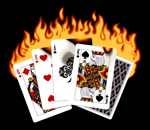 Playing Cards Fire Vector Images (over 1,200)