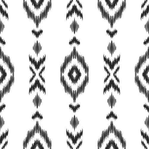 Ikat seamless pattern Royalty Free Vector Image