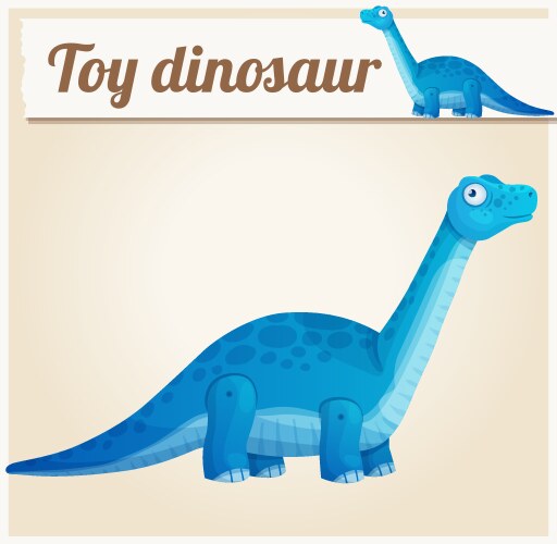 Toy dinosaur cartoon series Royalty Free Vector Image