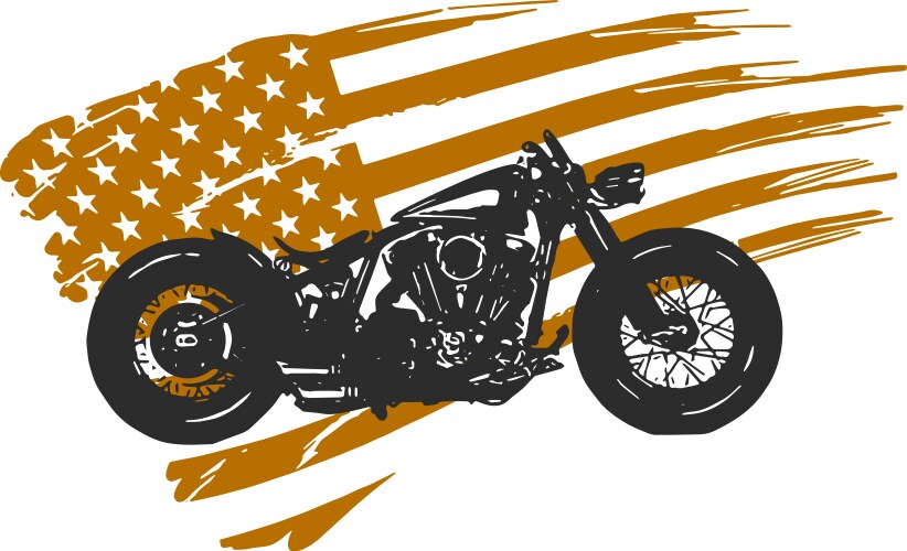 Custom motorcycle chopper Royalty Free Vector Image