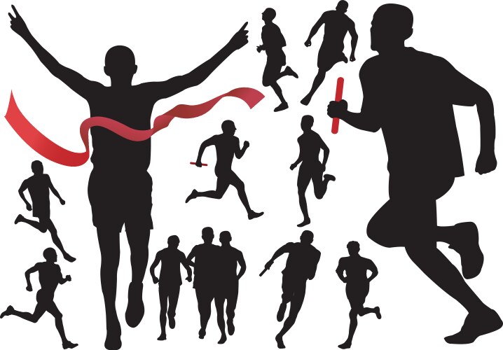 Runner Clip Art Black And White