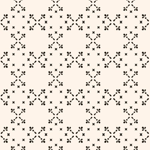 Simple minimalist floral pattern Royalty Free Vector Image