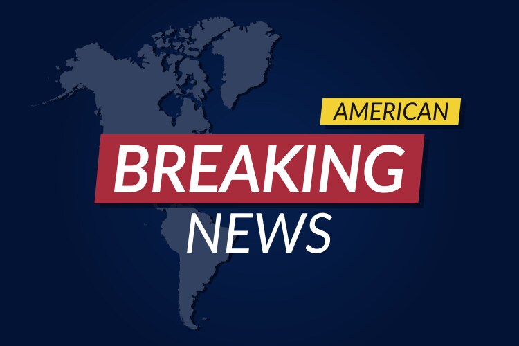Breaking news interface screen design Royalty Free Vector