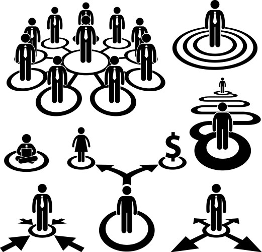 Stick Man Pointing Vector Images (over 2,700)