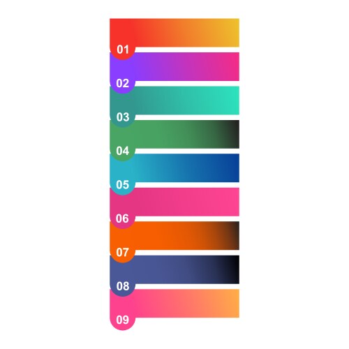 9 Points Infographic Vector Images (over 170)