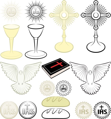 Christianity symbol jesus christ cross Royalty Free Vector