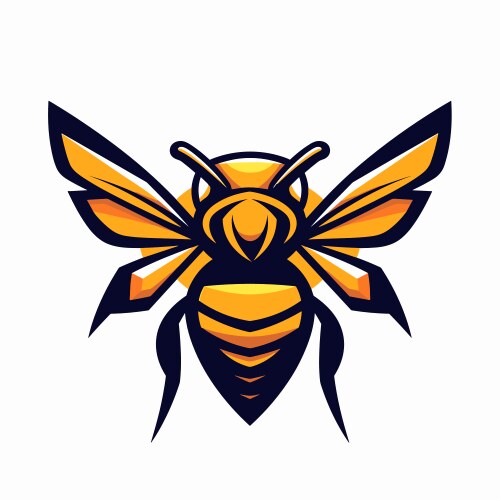 Free Bee logo Vector Graphics & Illustrations | VectorStock