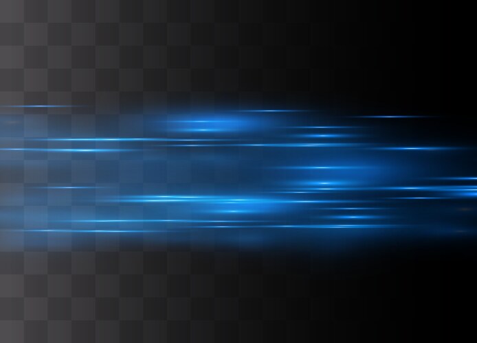 Blue horizontal glare Royalty Free Vector Image