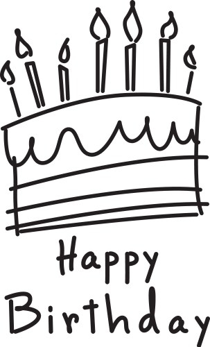 Happy Birthday Outline Vector Images (over 41,000)