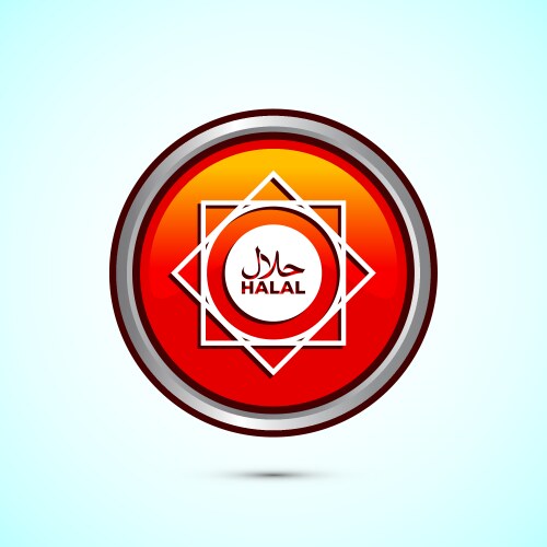 Halal icon design certificate tag islamic – Royalty-Free Vector ...