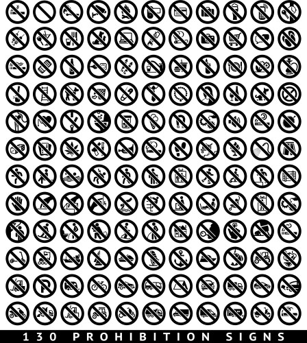 Prohibition Signs Vector Images (over 78,000)