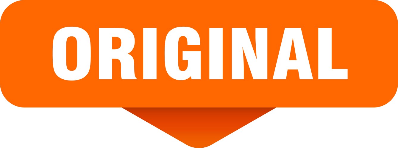 Original sticker original sign on transparent Vector Image