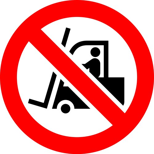 Prohibition Red Stop Sign Royalty Free Vector Image