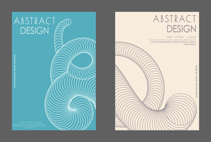 Three-dimensional spiral effect the dynamic shape Vector Image