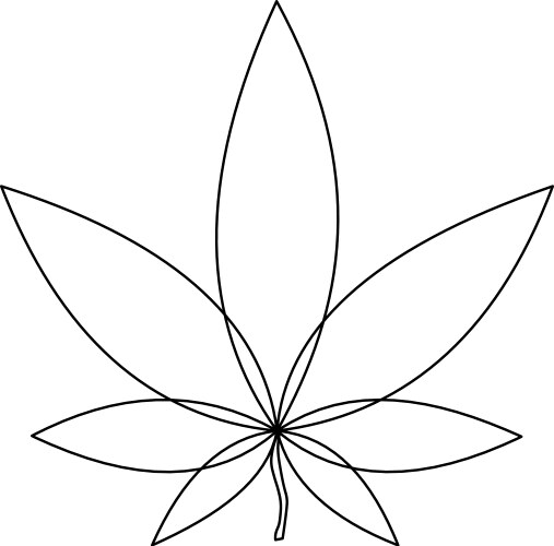 Marijuana Leaf Black and White Vector Images (over 14,000)