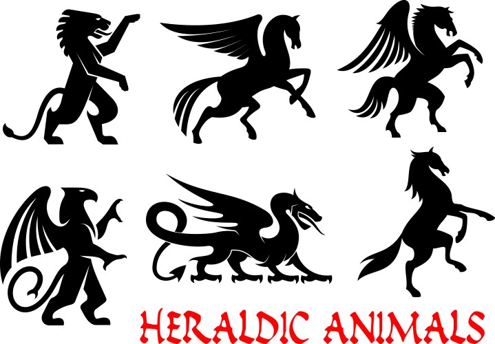 Heraldic Animals Vector Images (over 14,000)