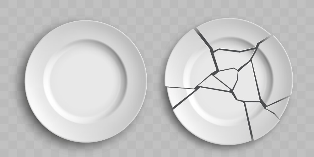 Broken Plate Vector Images (over 1,300)