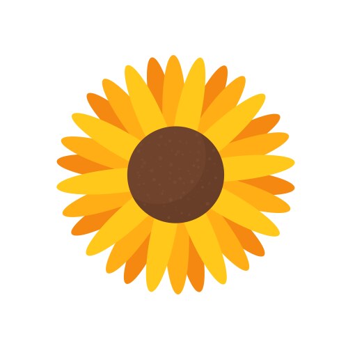 Sunflower icon Royalty Free Vector Image - VectorStock