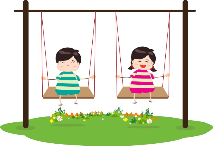 Children playground isolated Royalty Free Vector Image