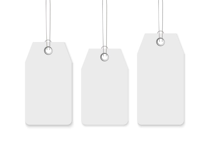 Tags set contours Royalty Free Vector Image - VectorStock