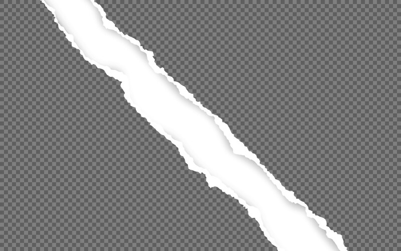 Horizontal torn paper edge ripped squared Vector Image