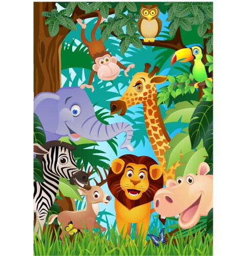 Animal cartoon group Royalty Free Vector Image