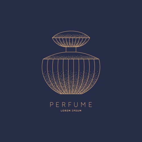 Classic bottle of perfume Royalty Free Vector Image